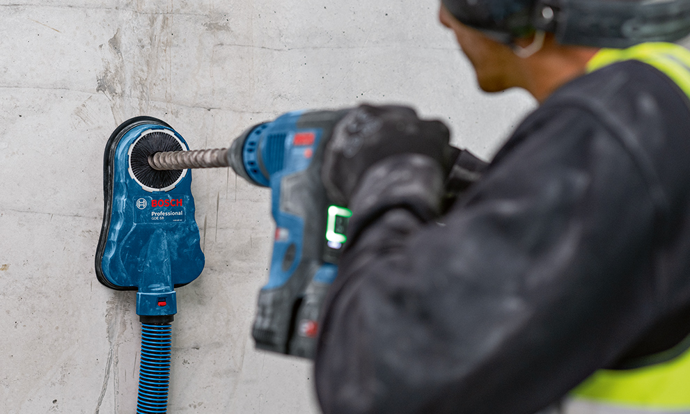 Dust attachments for drilling concrete | Bosch Professional